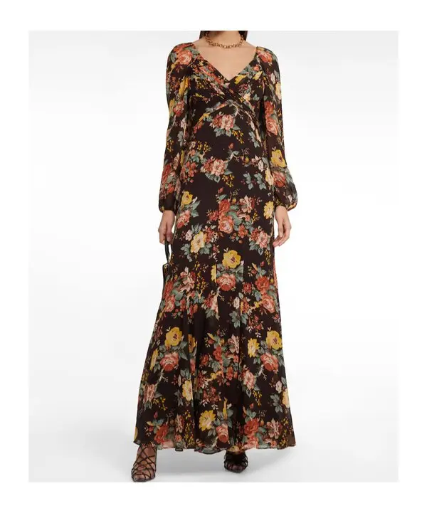 Veronica Beard Long Sleeve Printed Dress