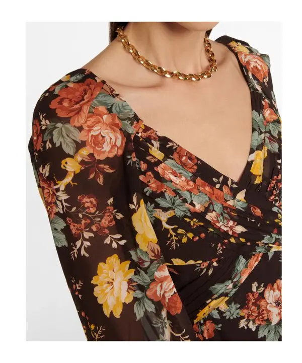 Veronica Beard Long Sleeve Printed Dress