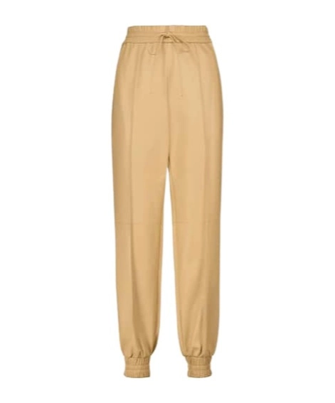 JIL SANDER Ankle-zip Leather Pants - Nude