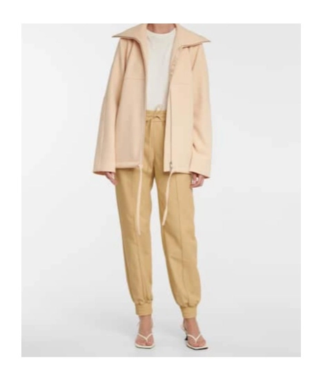 JIL SANDER Ankle-zip Leather Pants