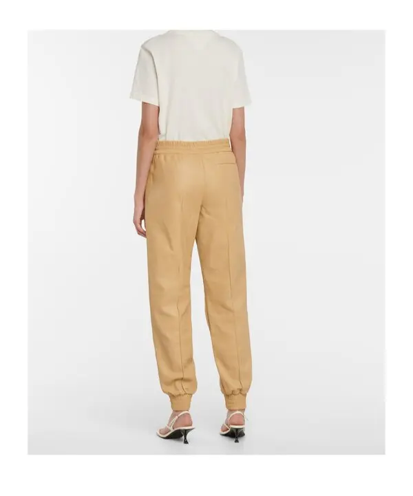 JIL SANDER Ankle-zip Leather Pants