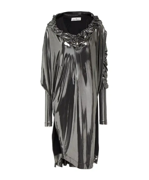 VIVIENNE WESTWOOD Draped Lamé Midi Dress