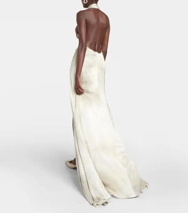 Coperni Floral Asymmetric Dress Skirt