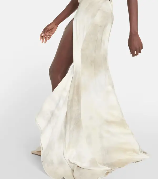 Coperni Floral Asymmetric Dress Skirt