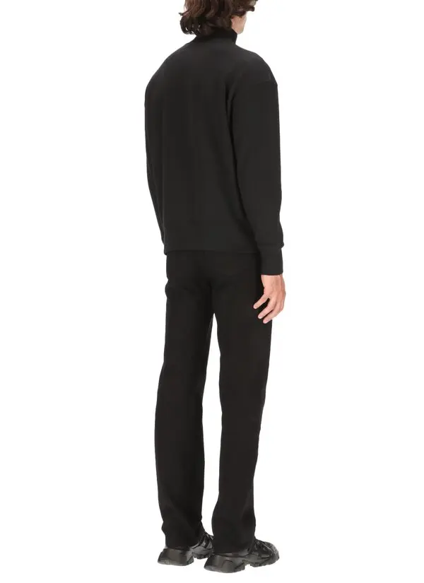 MSGM Logo Printed High Neck Sweatshirt