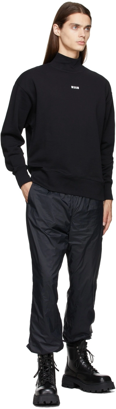 MSGM Logo Printed High Neck Sweatshirt