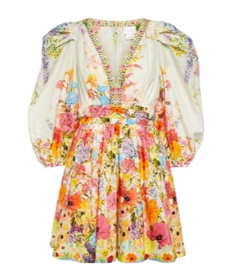 Camilla Sunlight Symphony Cotton And Silk Minidress