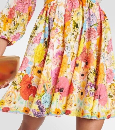 Camilla Sunlight Symphony Cotton And Silk Minidress