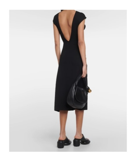 JIL SANDER Virgin Wool Midi Dress