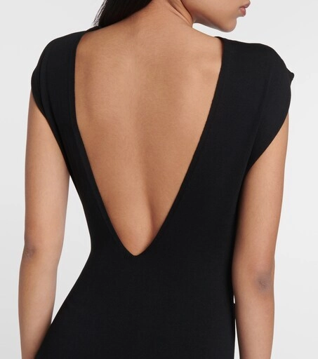 JIL SANDER Virgin Wool Midi Dress