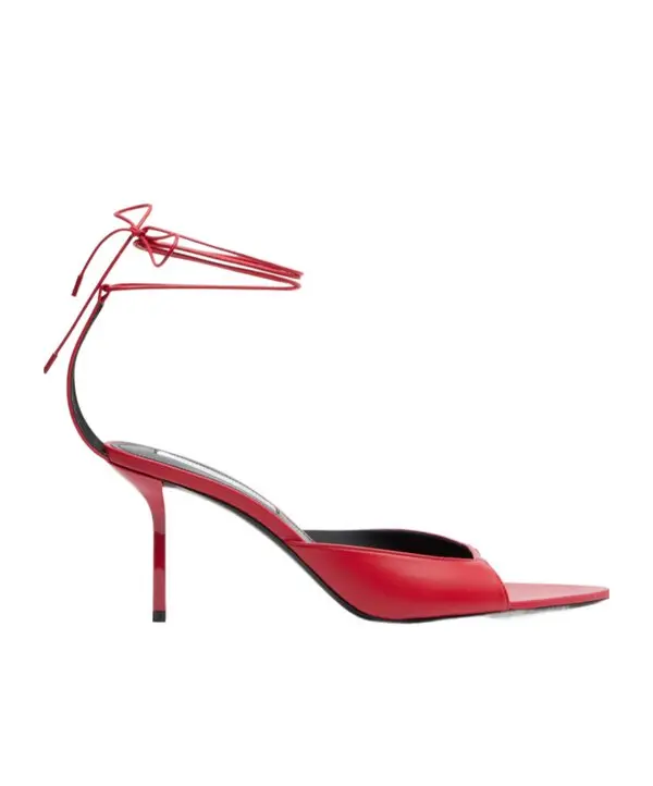 Victoria Beckham Eliza 75 Leather Sandals - Red