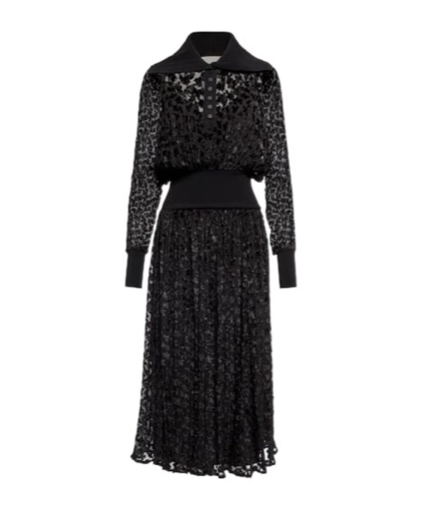 Tory Burch Velvet Devoré Midi Dress