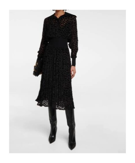 Tory Burch Velvet Devoré Midi Dress