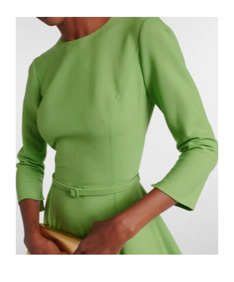 Oscar De La Renta Asymmetrical Midi Dress