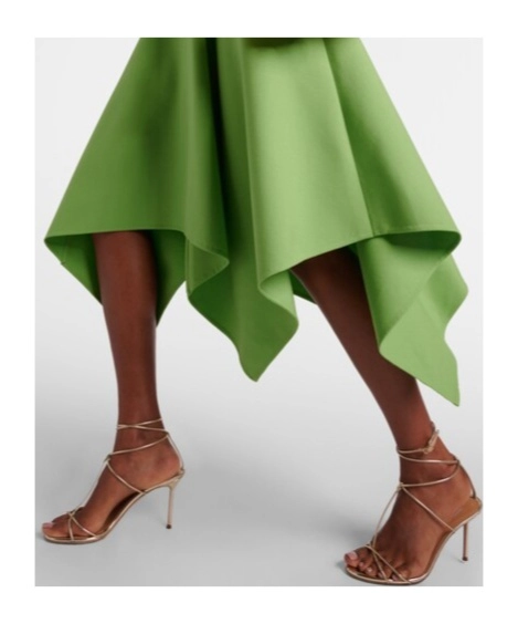 Oscar De La Renta Asymmetrical Midi Dress