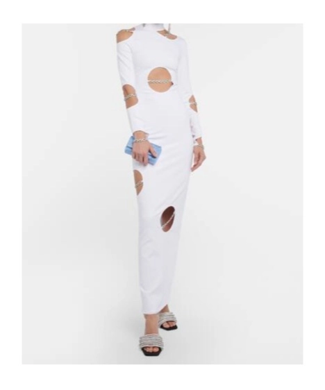 CHRISTOPHER KANE Embellished Cutout Maxi Dress