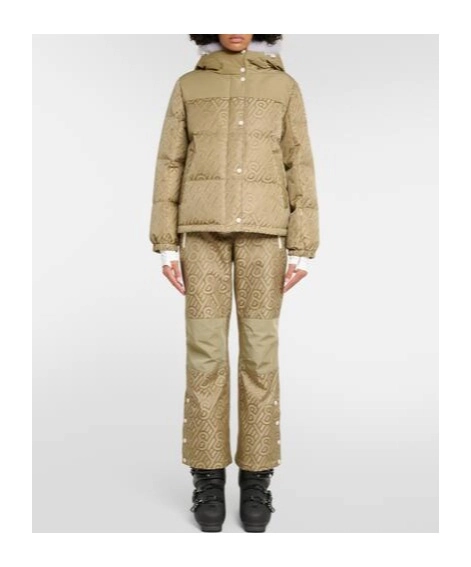 YVES SALOMON Logo Shearling-trimmed Down Jacket