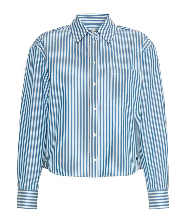 Max Mara Wkdpanetto Striped Cotton Shirt - Cornflower Blue