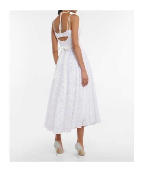 Erdem Bridal Rea Lace Fit And Flare Midi Dress