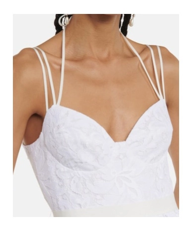 Erdem Bridal Rea Lace Fit And Flare Midi Dress