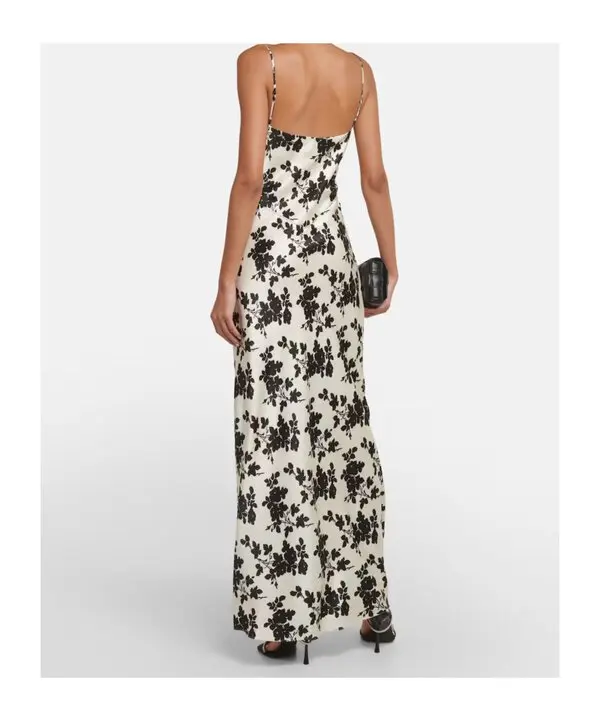 Veronica Beard Hamina Floral Silk Charmeuse Maxi Dress