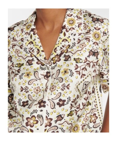 Tory Burch Printed Silk Shirt