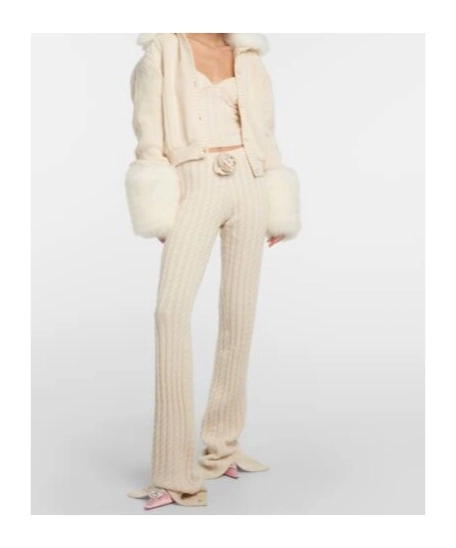 Magda Butrym Cable-knit Off-the-shoulder Tube Top