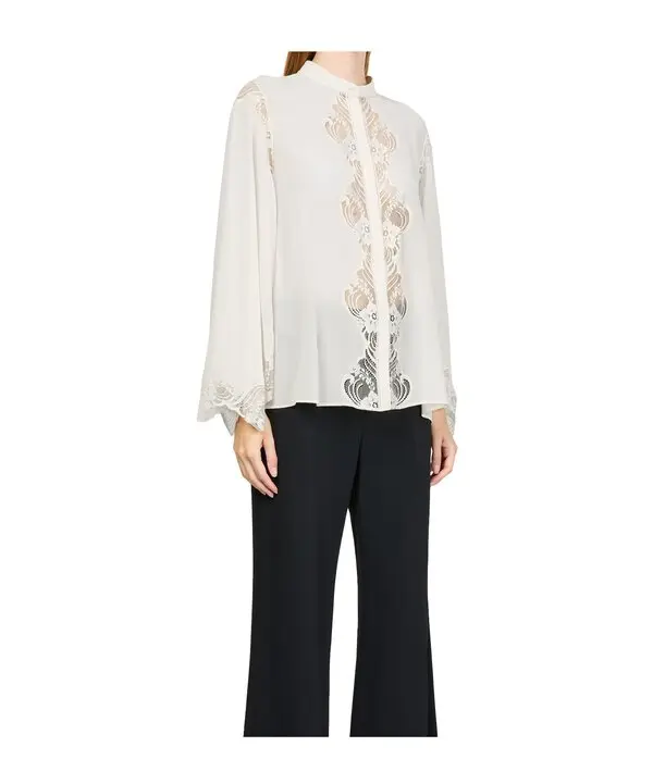 Chloé High-necked Long-sleeved Shirt