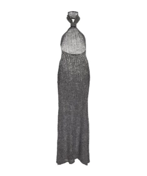 ANN DEMEULEMEESTER Halterneck Alpaca-blend Maxi Dress