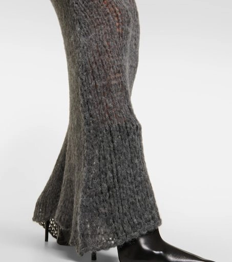 ANN DEMEULEMEESTER Halterneck Alpaca-blend Maxi Dress