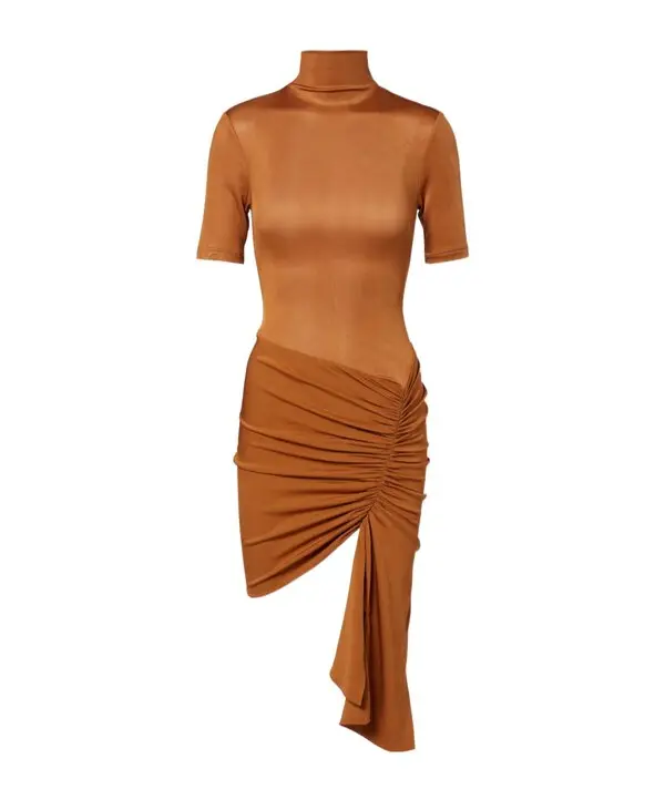 Christopher Esber Fusion Ruched Minidress