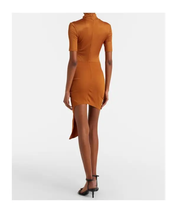 Christopher Esber Fusion Ruched Minidress