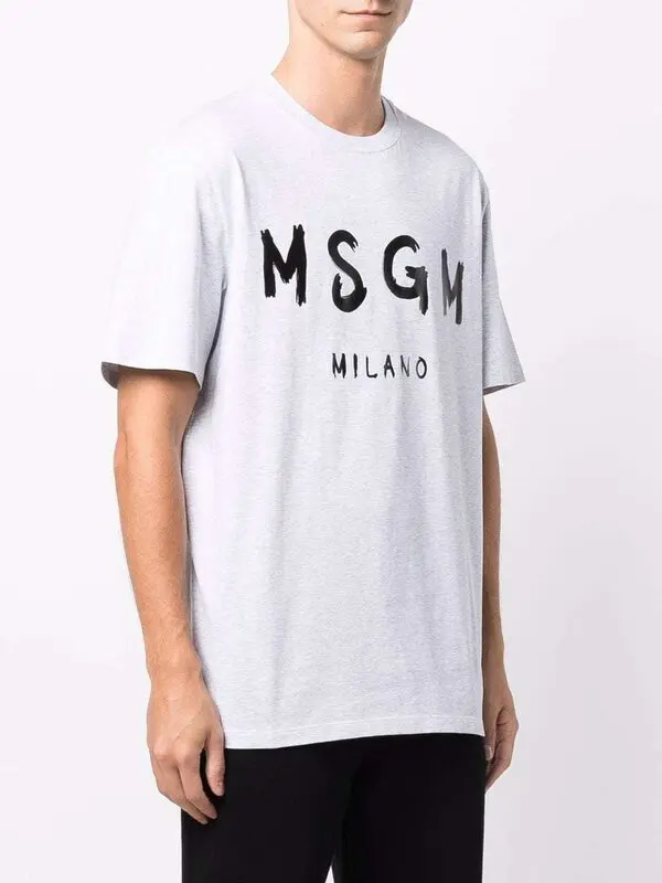 MSGM Logo-print Cotton T-shirt