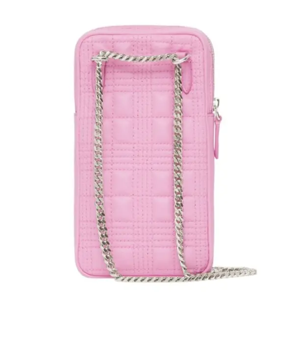 Burberry Lola Quilted Pouch Bag With Chain Strap