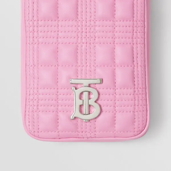 Burberry Lola Quilted Pouch Bag With Chain Strap