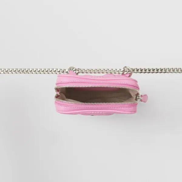 Burberry Lola Quilted Pouch Bag With Chain Strap
