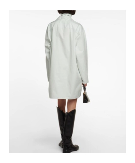 JIL SANDER V-neck Cotton Minidress