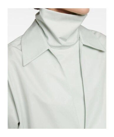 JIL SANDER V-neck Cotton Minidress