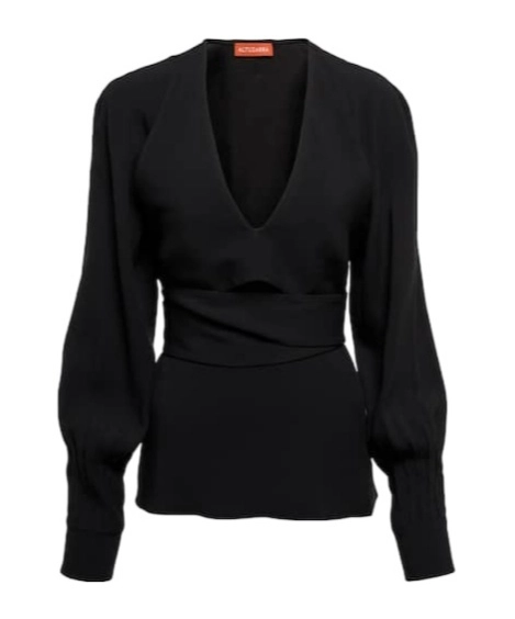 Altuzarra Dagur Crêpe Blouse - Black