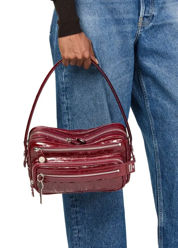 Acne Studios Crocodile Embossed Shoulder Bag