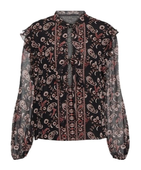Giambattista Valli Printed Silk Blouse