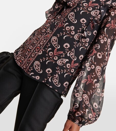 Giambattista Valli Printed Silk Blouse