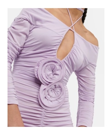 Magda Butrym Ruched Off-shoulder Minidress