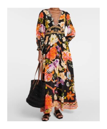 Camilla Embellished Silk Maxi Dress