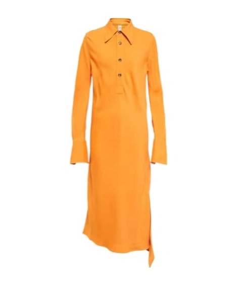 PETAR PETROV Aila Asymmetric Shirt Dress - Orange