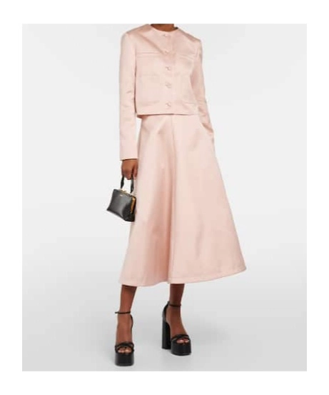 Altuzarra Varda Satin Midi Skirt