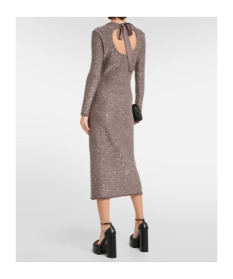 Altuzarra Cindy Metallic Knit Maxi Dress