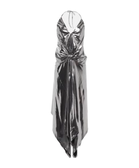Alexandre Vauthier Halterneck Metallic Midi Dress