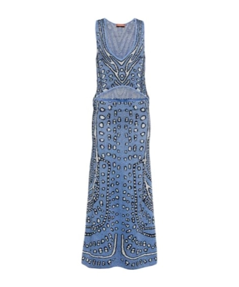 Altuzarra Hannah Jacquard Knit Midi Dress - Blue