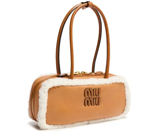 Miu Miu Beau Small Shearling Bag